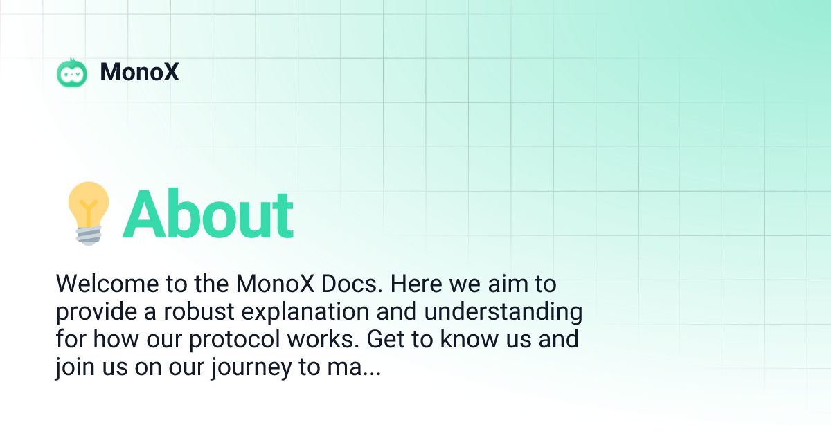 💡About | MonoX